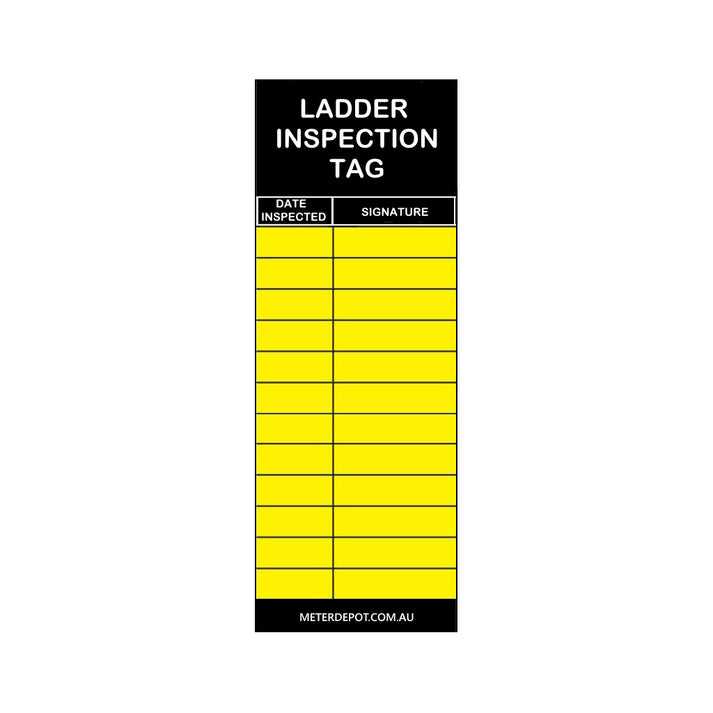 Ladder inspection tag – Meter Depot